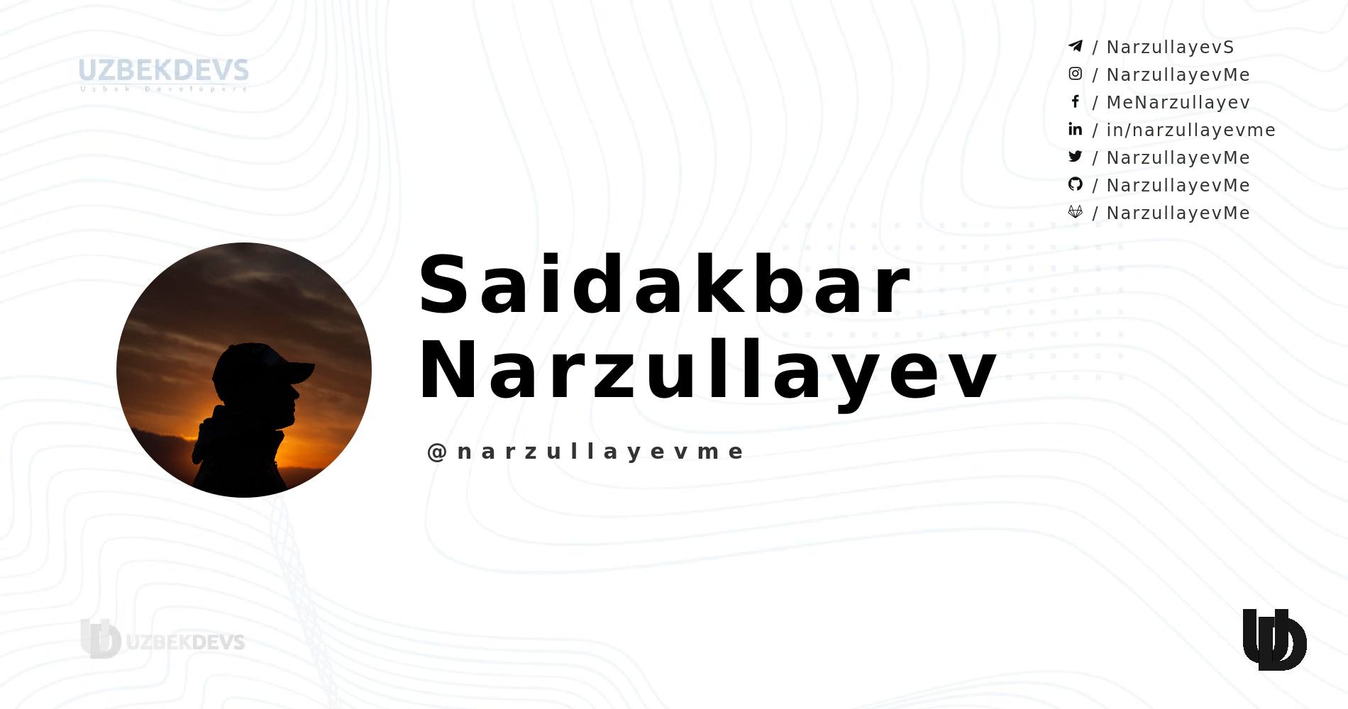 Saidakbar Narzullayev (@narzullayevme) - UzbekDevs